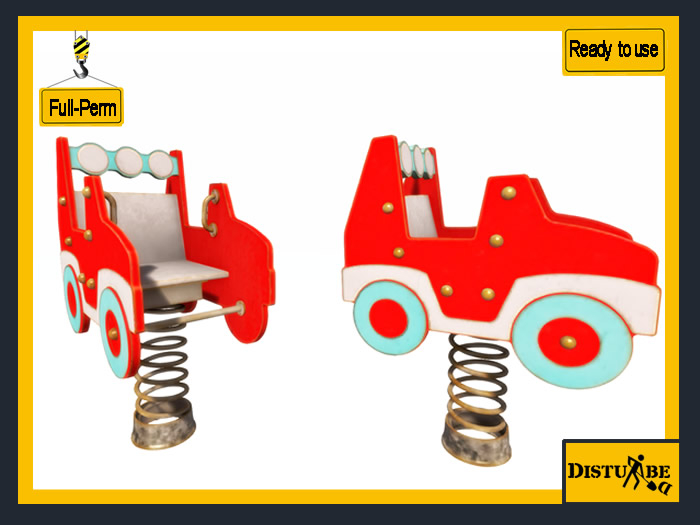 Second Life Marketplace - ::DisturbeD:: Kids Playground - Car Spring Rider