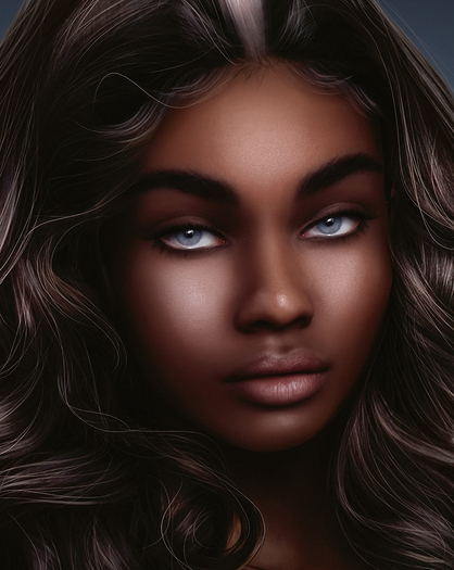 Second Life Marketplace - VELOUR: "Janet" SKIN for EVO X (BROWNIE)
