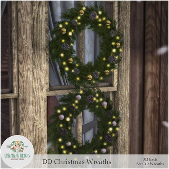 Second Life Marketplace - DD Christmas Wreaths/ADD
