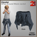 Second Life Marketplace - Hipster Wrap Around Waist Jacket - Slate
