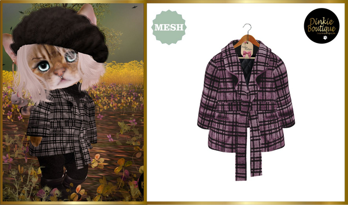 Second Life Marketplace - *DB* DINKIES RICARDA COAT* plum