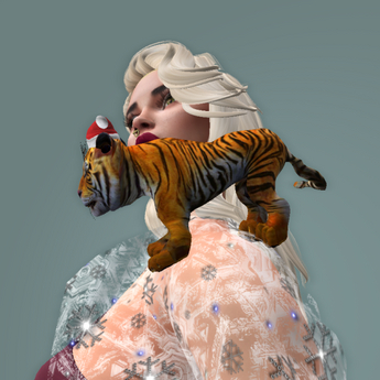 Second Life Marketplace - .:GBH:. Animesh Santa tiger cub shoulder