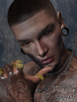 Second Life Marketplace - Veins Torment Face Tattoo - LeL EvoX / BoM
