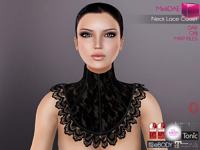 Second Life Marketplace - Dae, Obj, FBX, And Texture Files Neck Lace ...
