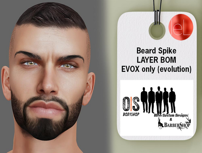 Second Life Marketplace - !OS! beard spike Lel evox