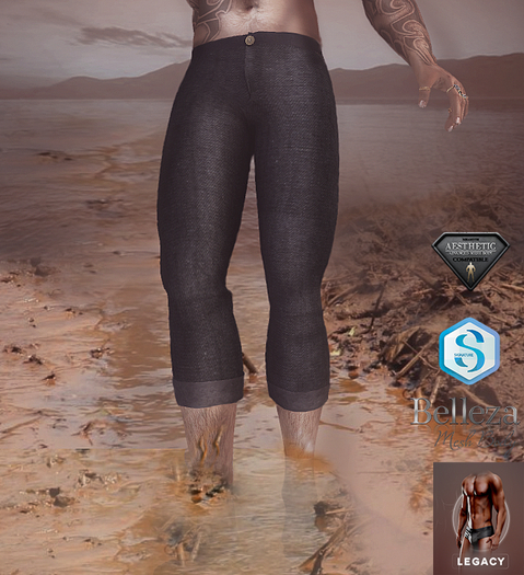 Second Life Marketplace - Brutal Deep Crap Denims Black - ADD ME