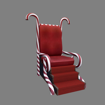 Second Life Marketplace - Aquatica Mesh - AM025102 Santas Candycane Chair