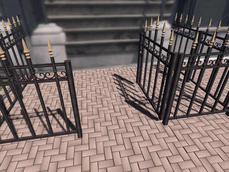 Second Life Marketplace - Iron fence set-Freedom creations