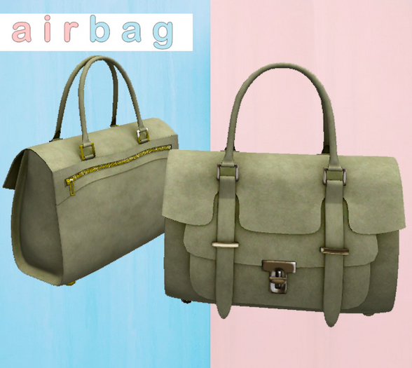 Second Life Marketplace - airbag Green New Handbag