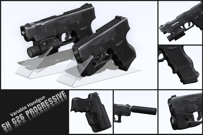 Second Life Marketplace - SH RP Prop Gun - G26 Progressive (Female Version)