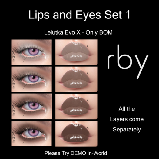 Second Life Marketplace - Lips and Eyes Set 1