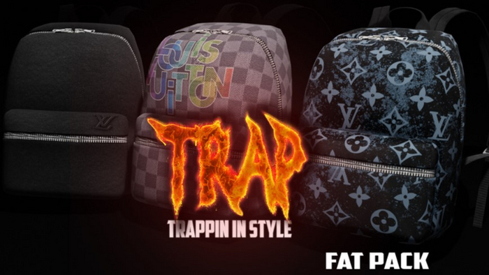 Second Life Marketplace - $TRAP$ LV Backpack Fatpack v1