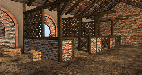 Second Life Marketplace - Salome design - Roman Horse Stable