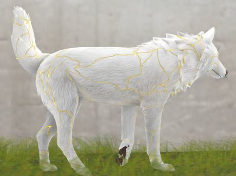 Second Life Marketplace - K9nnor - TWI Wolf - Kintsugi marks