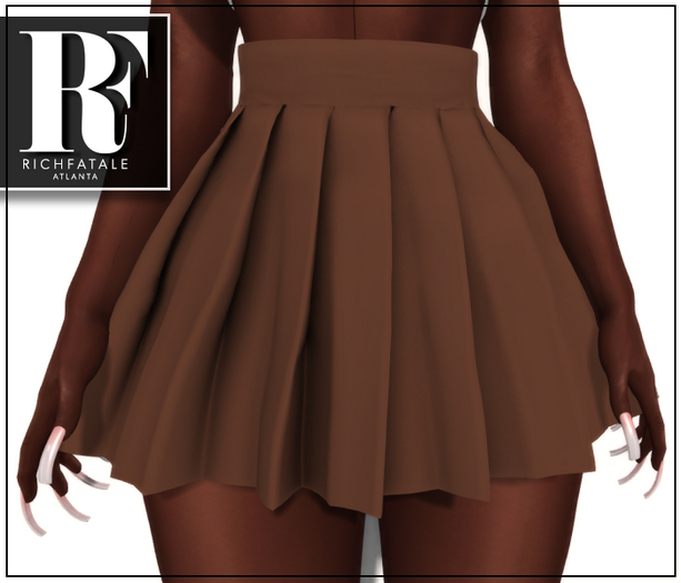 Second Life Marketplace - $RICH FATALE - TENNIS SKIRT - COCOA