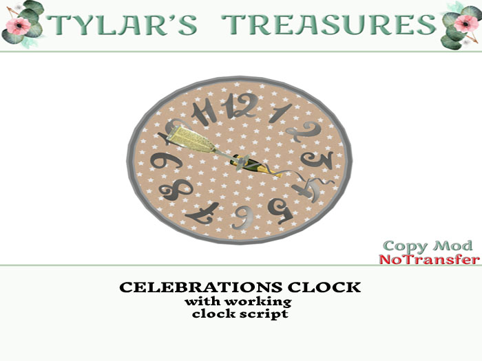 Second Life Marketplace - .:TT:. CELEBRATIONS CLOCK BOX