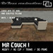 Second Life Marketplace - MR Couch I - White / black- Special offer
