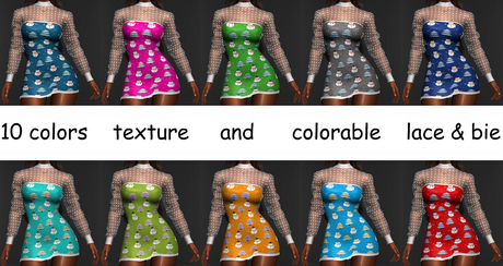 Second Life Marketplace - LACE KNITTED DRESS -6