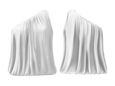 Second Life Marketplace - Full Perm One Shoulder Wrinkled Blue Female ...