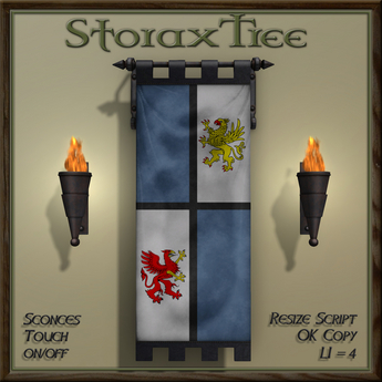 Second Life Marketplace - Banner and Sconces A8