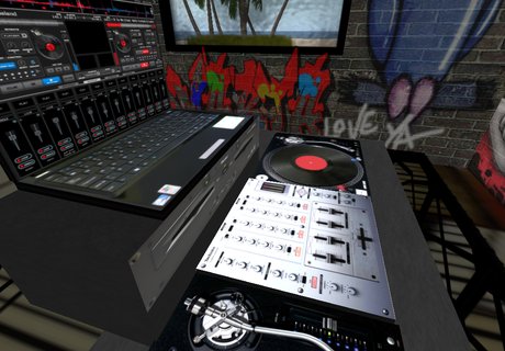 Second Life Marketplace - DJ DECKS & MIXER & LAPTOP & CD PLAYER ...