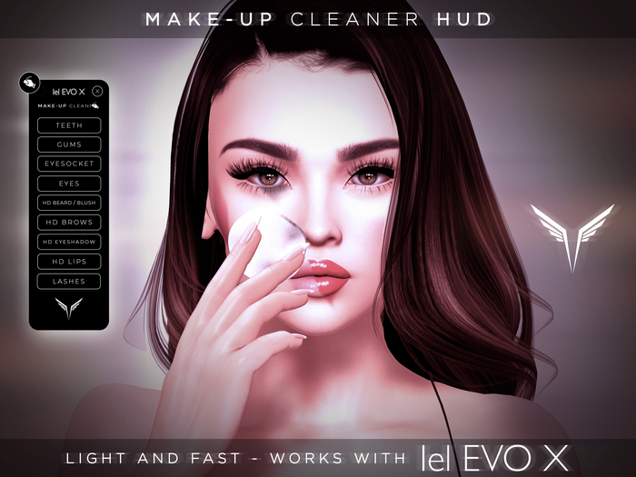 Second Life Marketplace - \-VALKYR-/ Make-up Cleaner HUD [Lel EvoX] ★NEW★