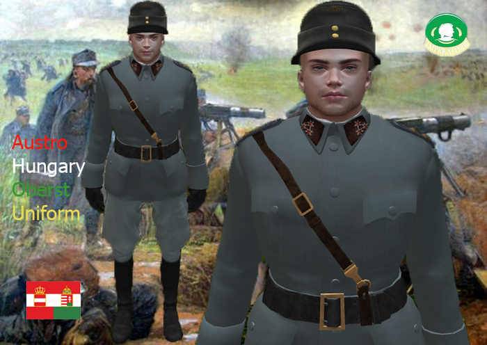 Second Life Marketplace - WW1 OBERST UNIFORM AUSTRO HUNGARY ARMY