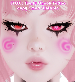 Second Life Marketplace - Angelbaby / Lelutka Evo X BOM Swirly Cheek ...