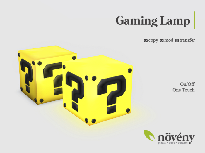 Second Life Marketplace - Noveny - Gaming Lamp - Rezz