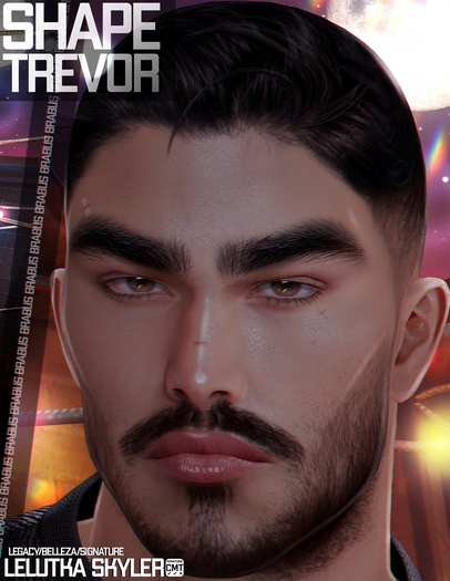 Second Life Marketplace - BRABUS - Trevor Shape for Lelutka Skyler Head ...