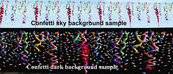 Second Life Marketplace - confetti bunting transparent
