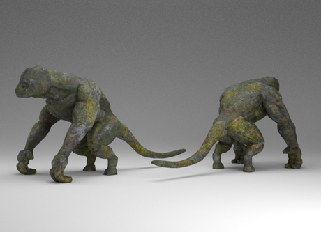 Second Life Marketplace - .::QUTWORLD Mossy Monster Statue::.FP