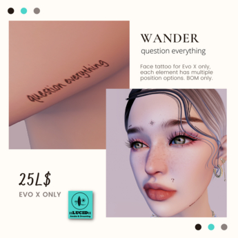 Second Life Marketplace - ::Lucid:: Wander - Question Everything Face ...