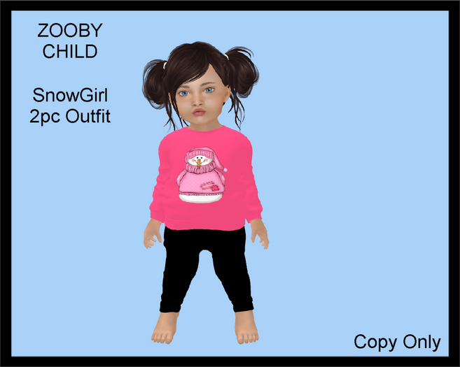 Second Life Marketplace - Steph-0-Bee's - SnowGirl (Zooby Child)