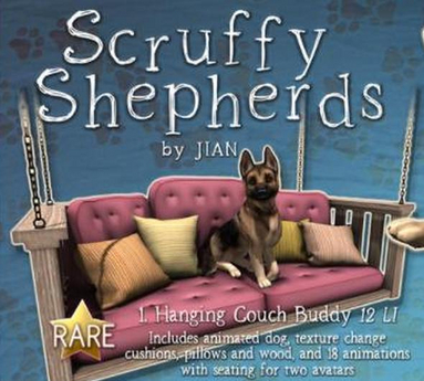 Second Life Marketplace - JIAN Scruffy Shepherds BOX 1. Hanging Buddy ...
