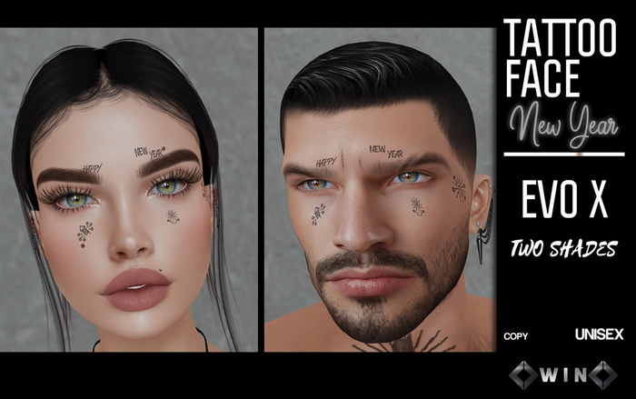 Second Life Marketplace - WIN TATOO EVO X NEW YEAR