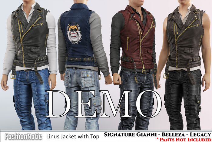 Second Life Marketplace - Demo Linus Jacket Fatpack Colors - Signature ...