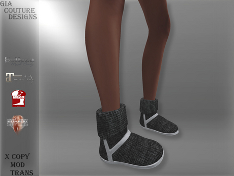 Second Life Marketplace - "GCD" Reagan Slipper Boots FAT PACK