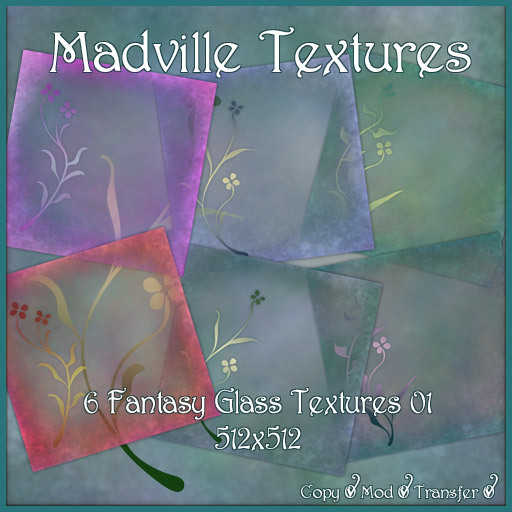 Second Life Marketplace - Madville Textures - Fantasy Glass Textures 01