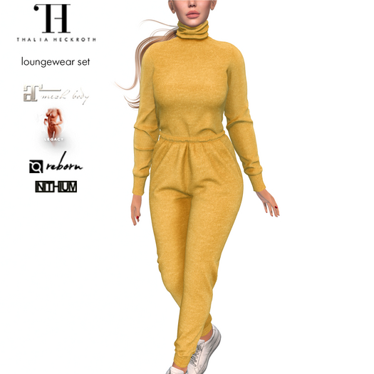 Second Life Marketplace - Thalia Heckroth - Loungewear set YELLOW