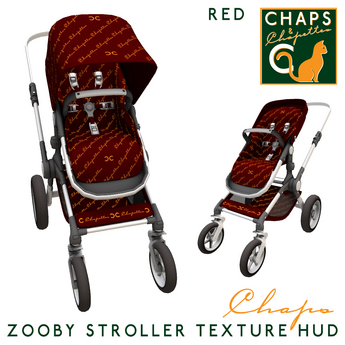 Second Life Marketplace - Zooby Stroller Texture HUD "Chaps" Red