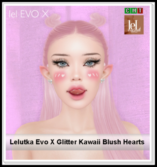 Second Life Marketplace - T&C Lelutka Evo X Kawaii Blush Hearts