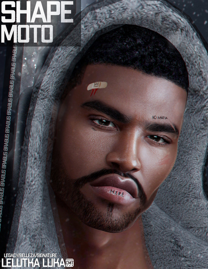 Second Life Marketplace - BRABUS - Moto Shape for Lelutka Luka Head 3.1 ...