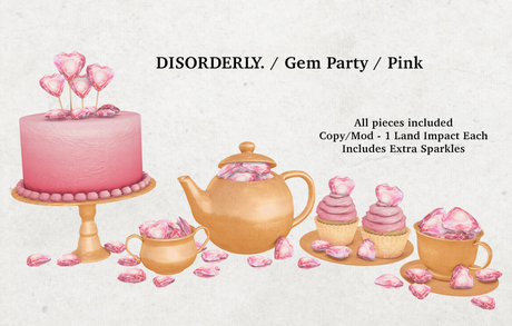 Second Life Marketplace - DISORDERLY. / Gem Party / FATPACK