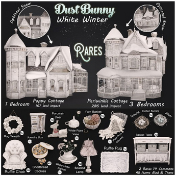 Second Life Marketplace - dust bunny . perIwinkle cotIage . boxed . RARE