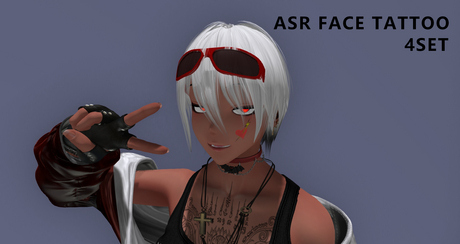Second Life Marketplace - ASR_FACE TATTOO_SET