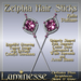 Second Life Marketplace - ZELPHIA Katia Hair Sticks OP - Pink Sapphire ...