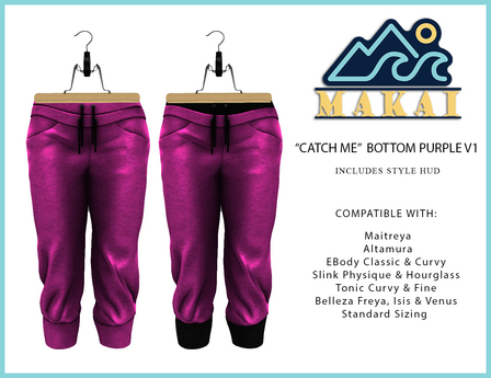 Second Life Marketplace - Makai - Catch me Bottom - Purple Version 1