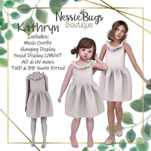 Second Life Marketplace - ~*NessieBug's Templates*~ Kathryn [boxed]