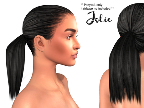 Second Life Marketplace - Jolie Ponytail - Black
